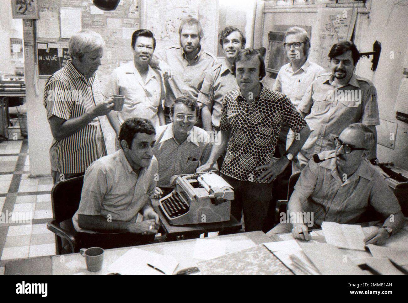 FILE - In this April 18, 1972, file photo, front row from left, George ...