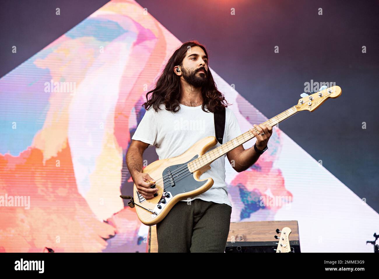 Payam Doostzadeh of Young the Giant seen at Ohana Festival at Doheny ...