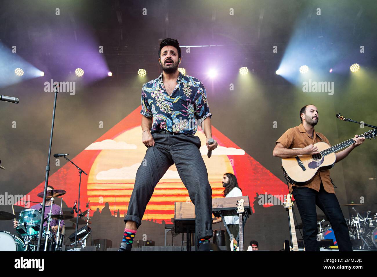 Sameer Gadhia, left, and Eric Cannata of Young the Giant seen at Ohana ...