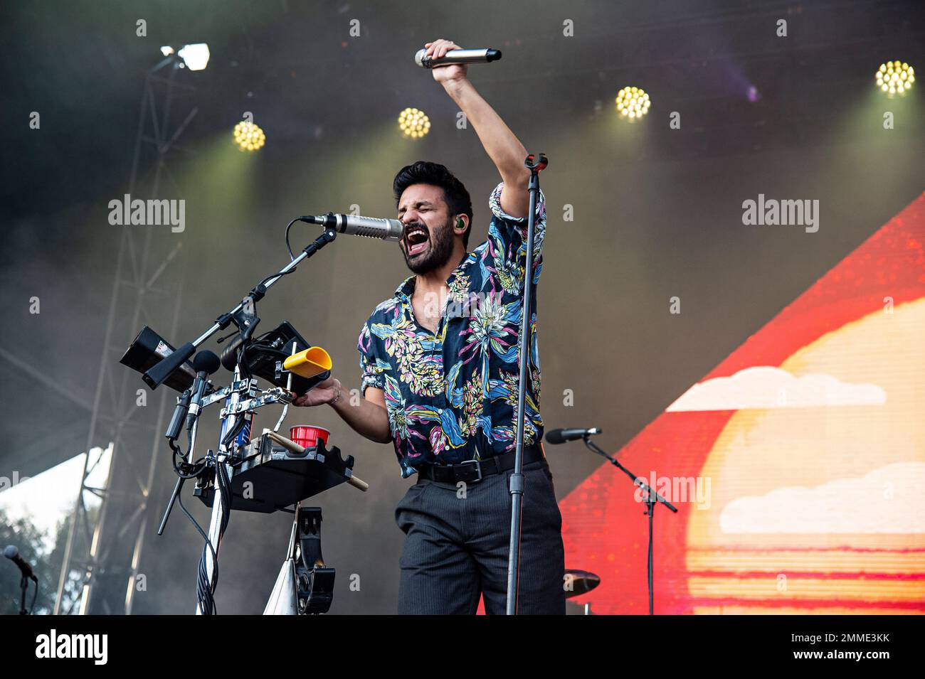 Sameer Gadhia of Young the Giant seen at Ohana Festival at Doheny State ...
