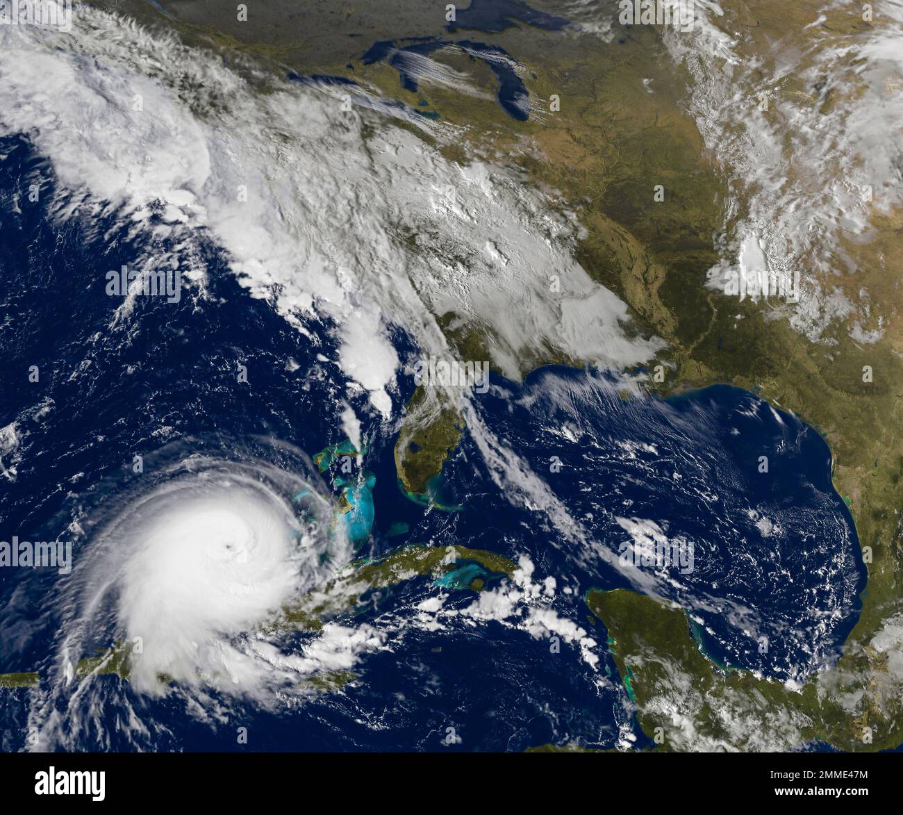 Hurricane from space, satellite view. Hurricane catastrophe. Elements ...