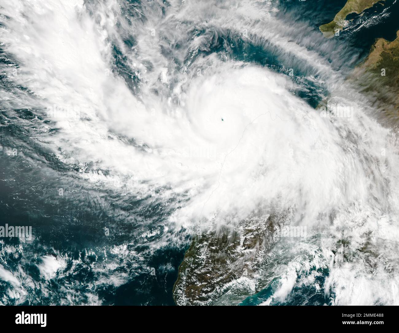 Hurricane from space, satellite view. Hurricane catastrophe. Elements ...