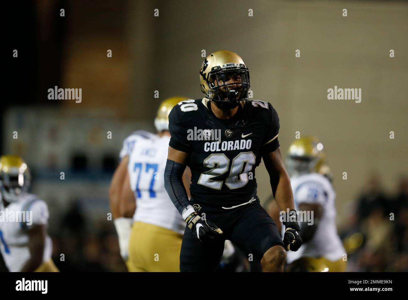 Colorado Buffaloes linebacker Drew Lewis (20) in the first half of an ...