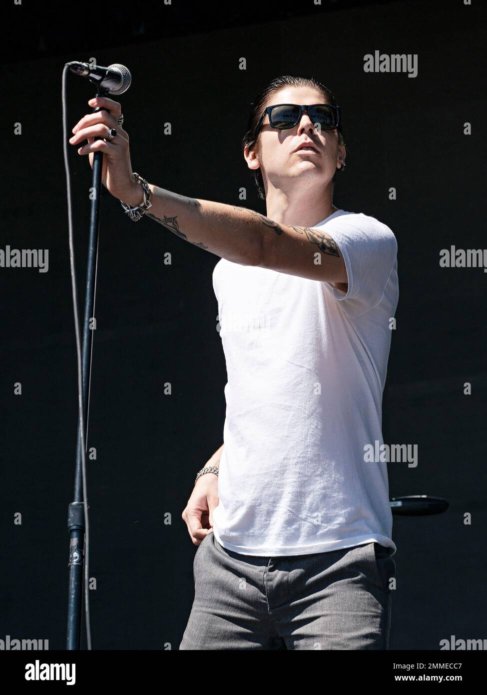 Brandon Blaine of Plague Vendor seen at Ohana Festival at Doheny State ...
