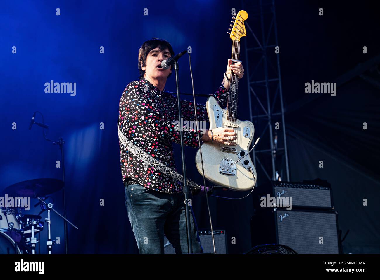 Johnny Marr seen at Ohana Festival at Doheny State Beach on Saturday ...