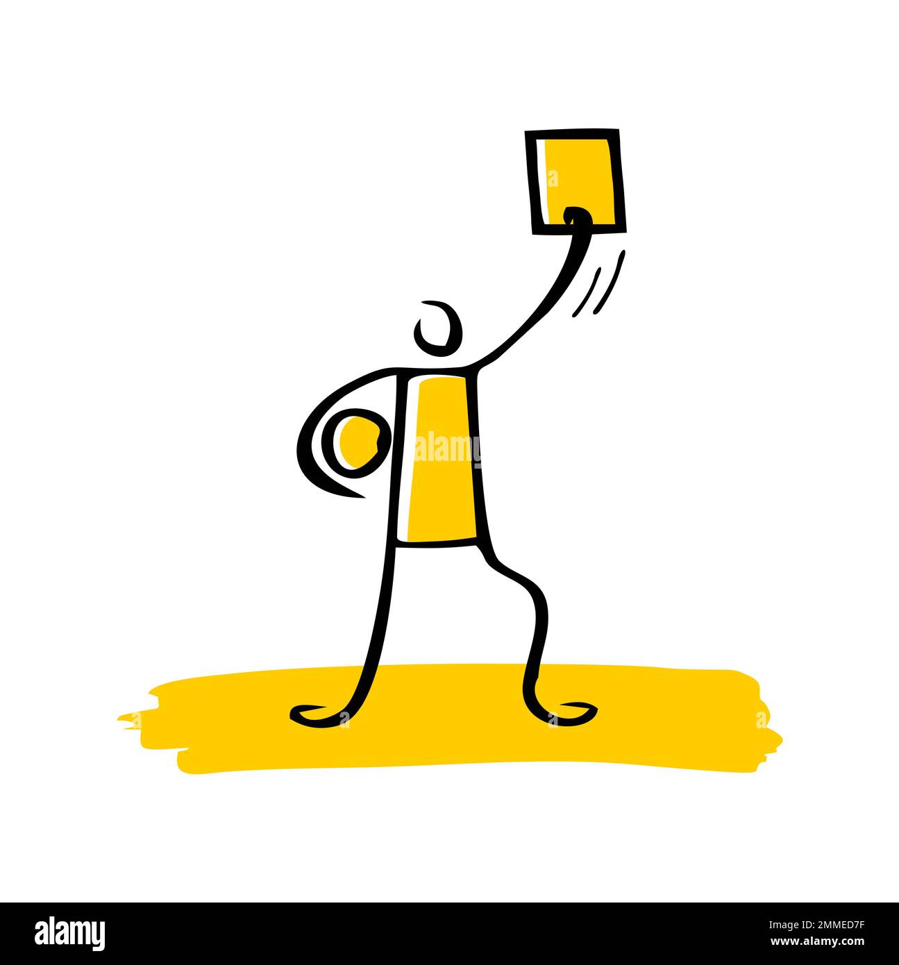 A vector illustration set of Stickman Stick Figure Playing Football ...