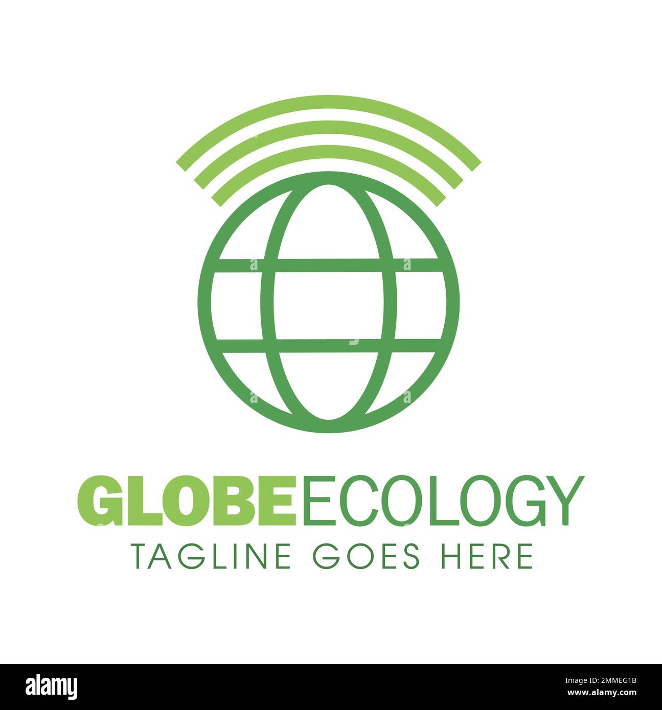 A vector illustration of Globe Earth Ecology Logo Sign Stock Vector ...