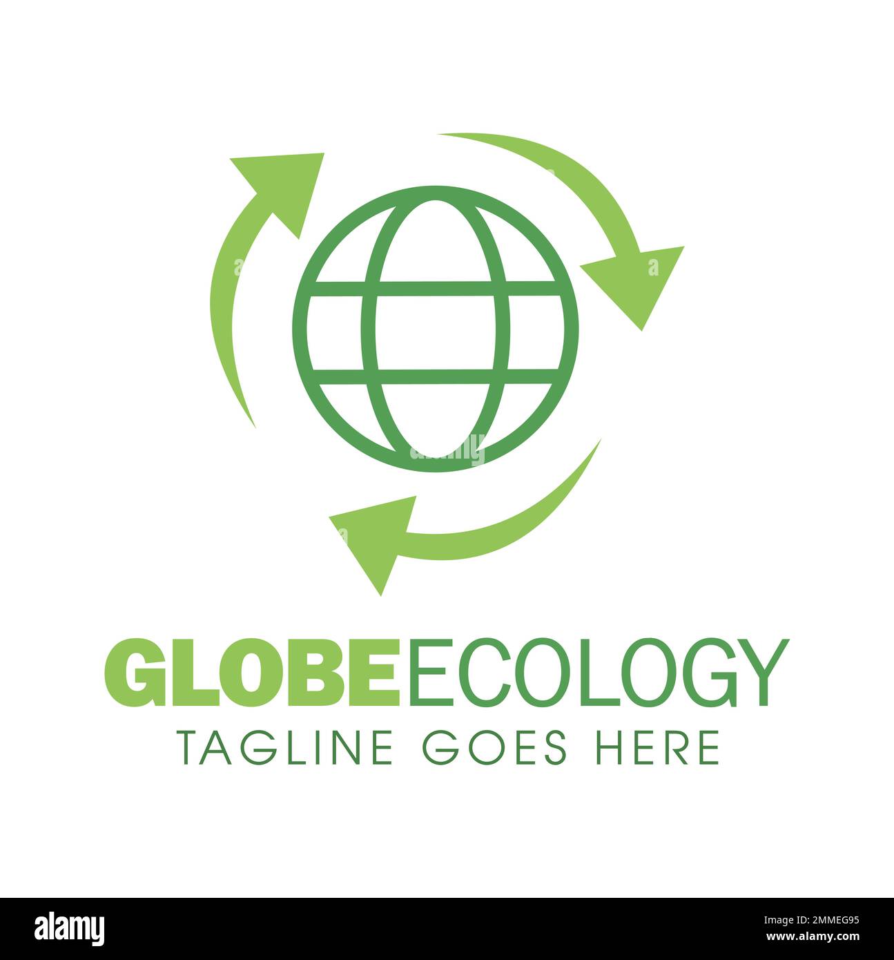 A vector illustration of Globe Earth Ecology Logo Sign Stock Vector ...