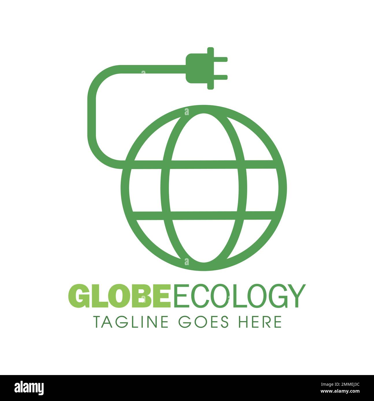 A vector illustration of Globe Earth Ecology Logo Sign Stock Vector ...