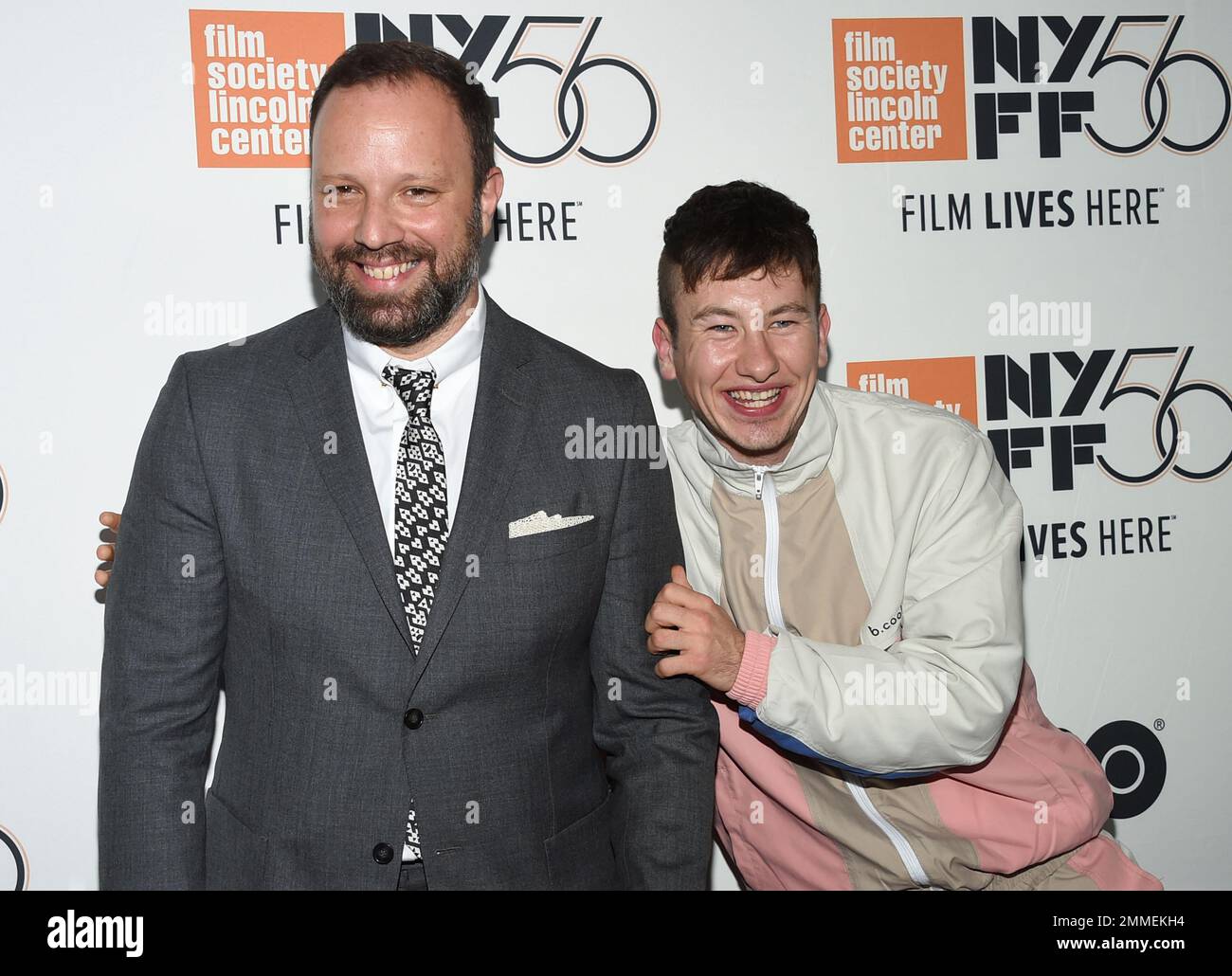 Director Yorgos Lanthimos, left, and actor Barry Keoghan attend the ...