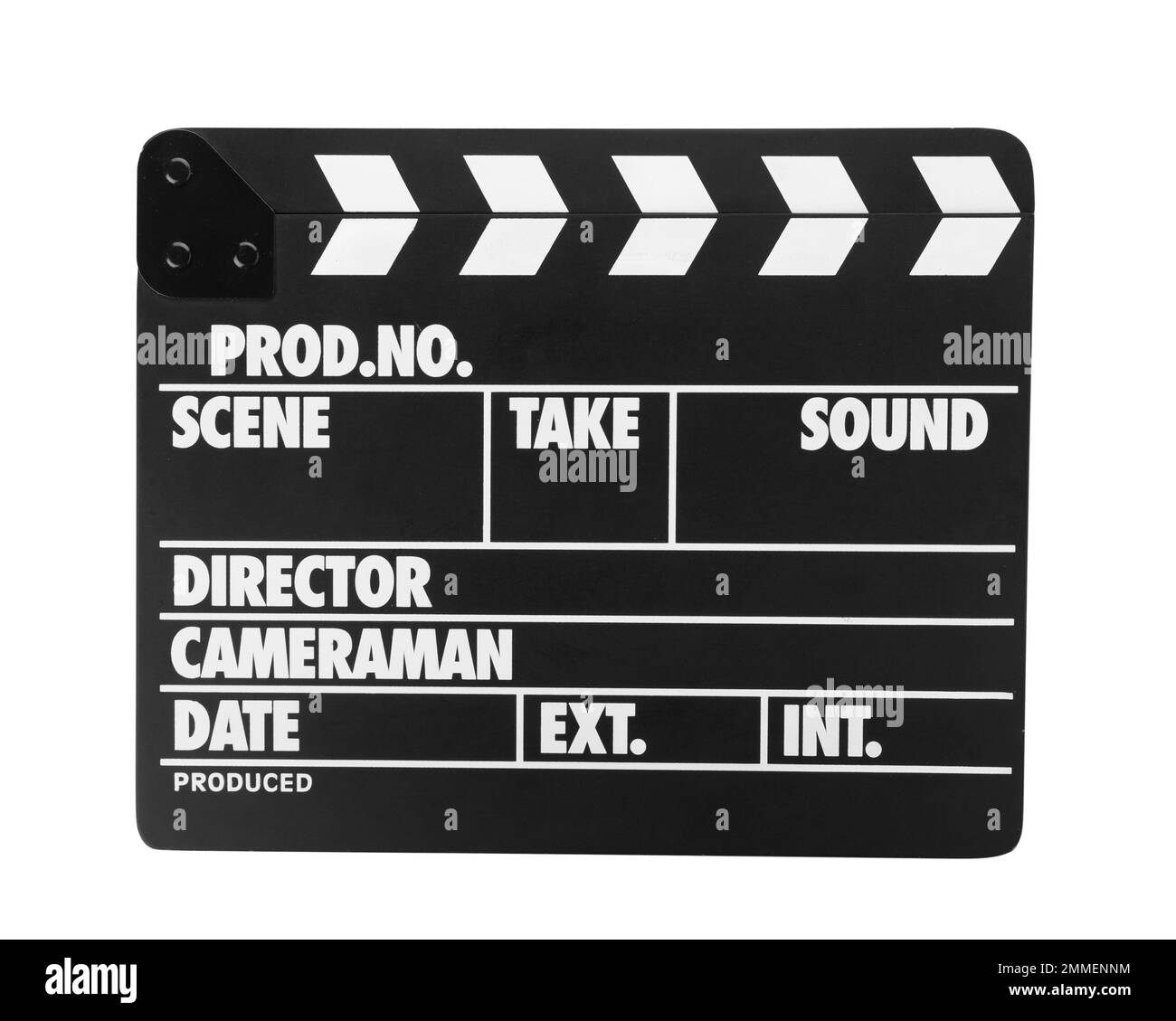 Movie clapper board filmmaking Black and White Stock Photos & Images ...
