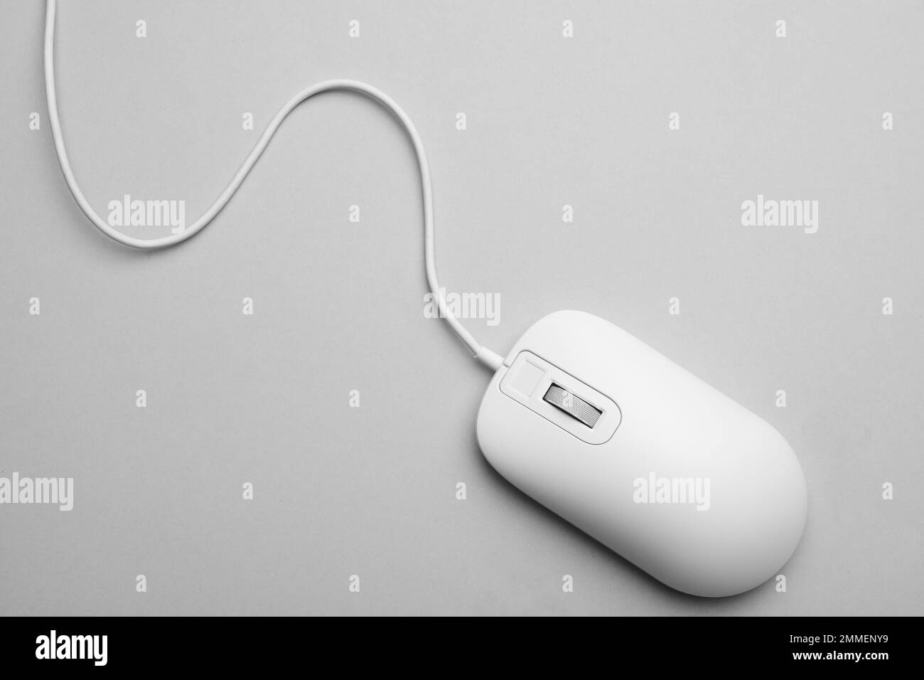 Modern wired optical mouse Black and White Stock Photos & Images - Alamy