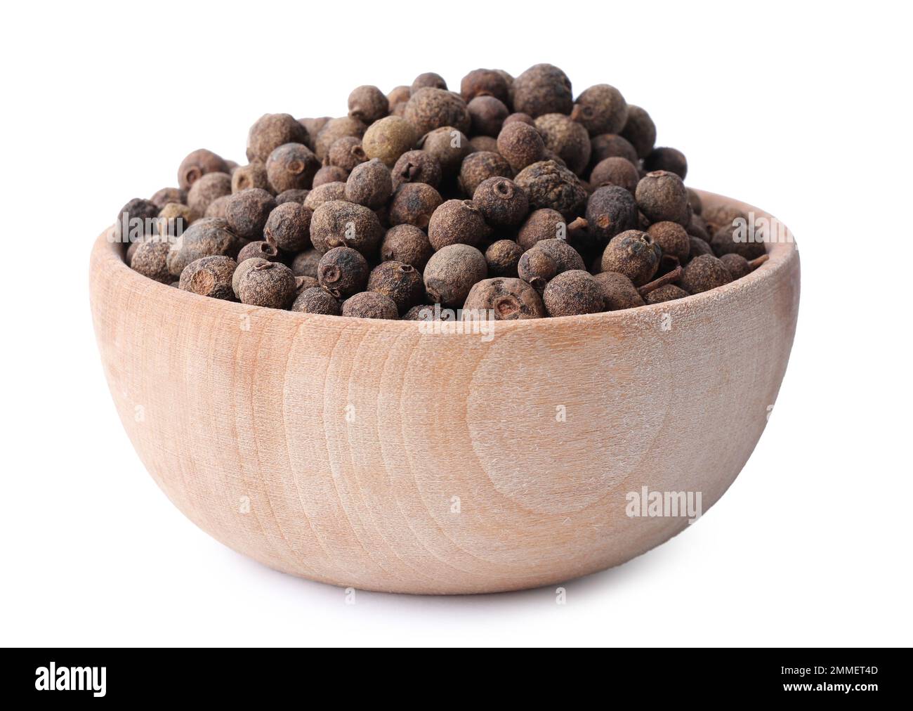 Spicy black pepper grains isolated on white Stock Photo - Alamy