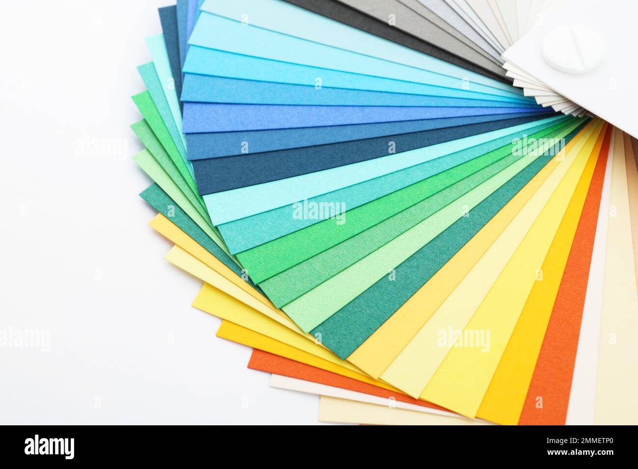 Color palette samples on white background, closeup Stock Photo - Alamy
