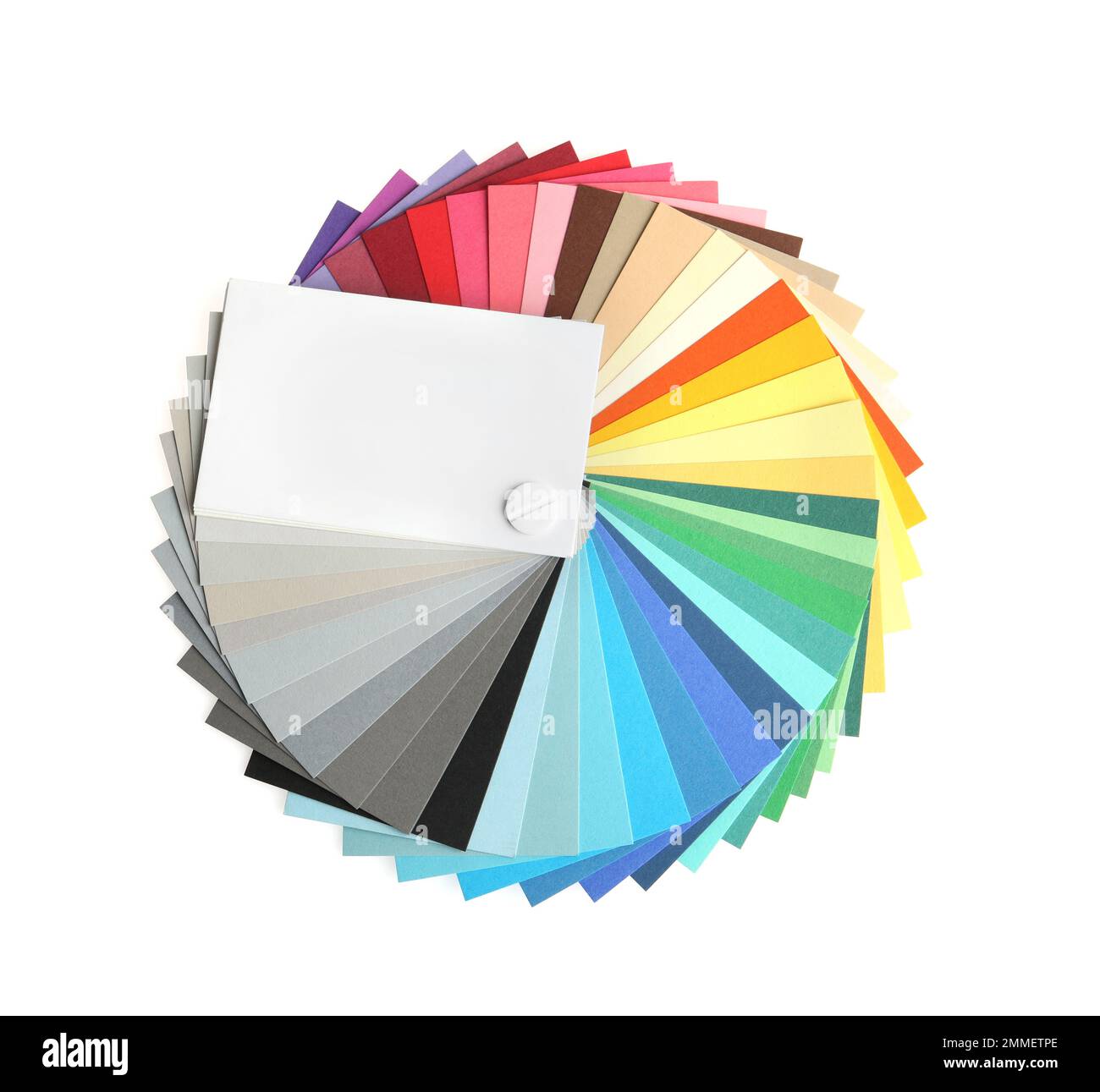 Color palette on white background, top view Stock Photo - Alamy