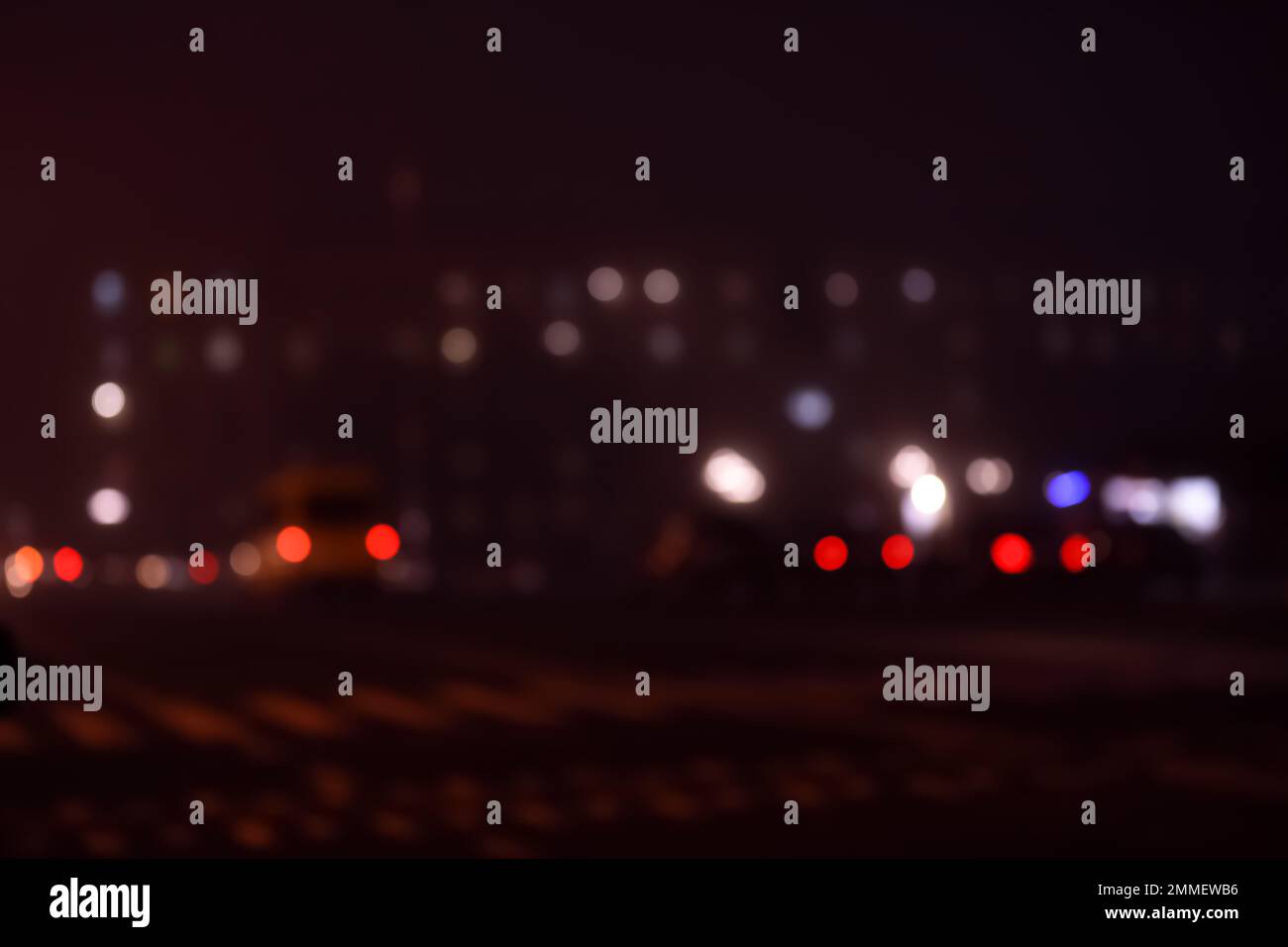 Blurred view of night city. Bokeh effect Stock Photo - Alamy