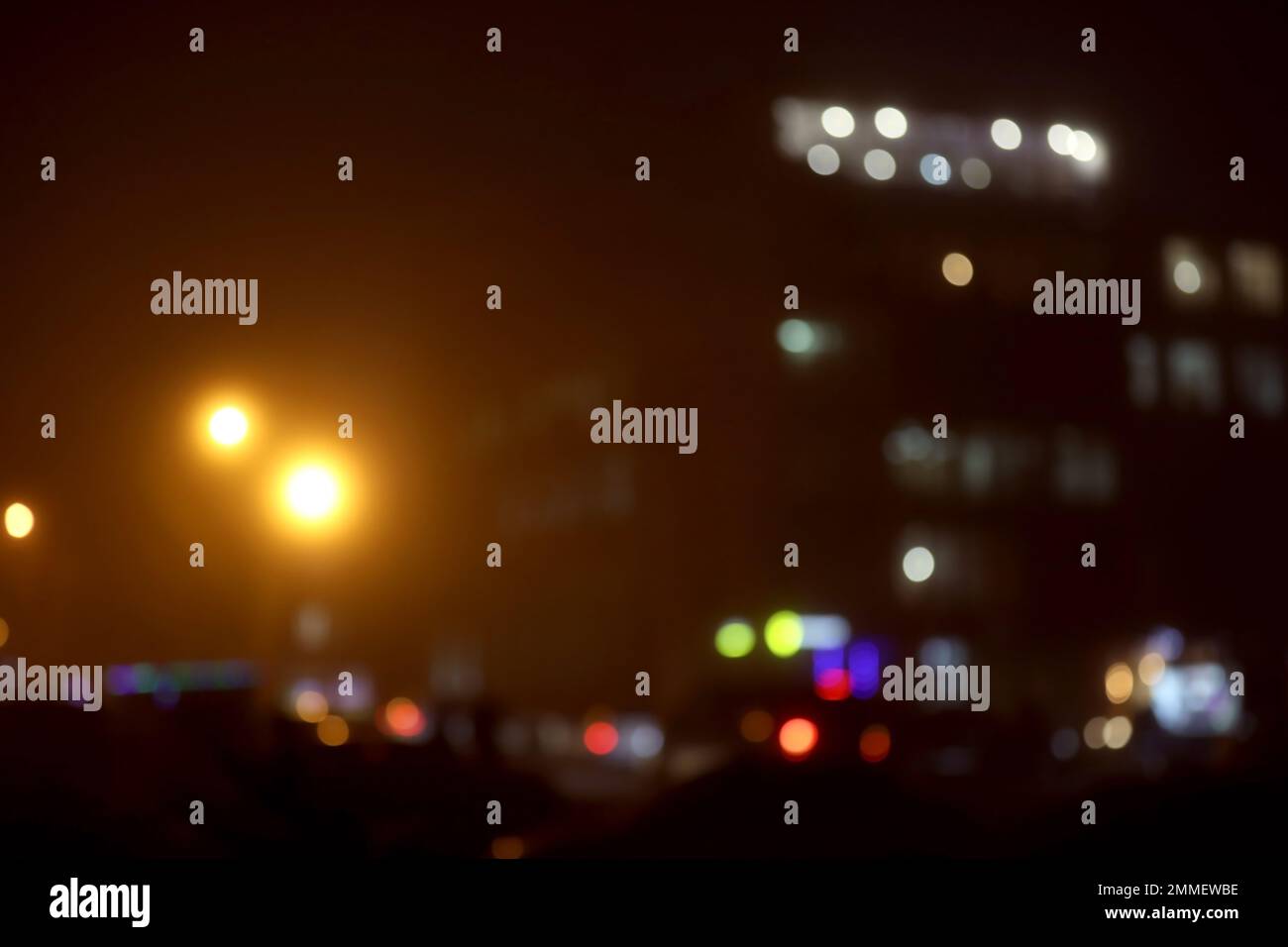 Night city bokeh hi-res stock photography and images - Alamy