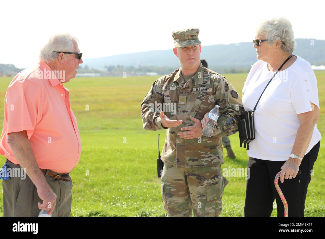 A new helicopter training landing pad at Muir Army Airfield is ...