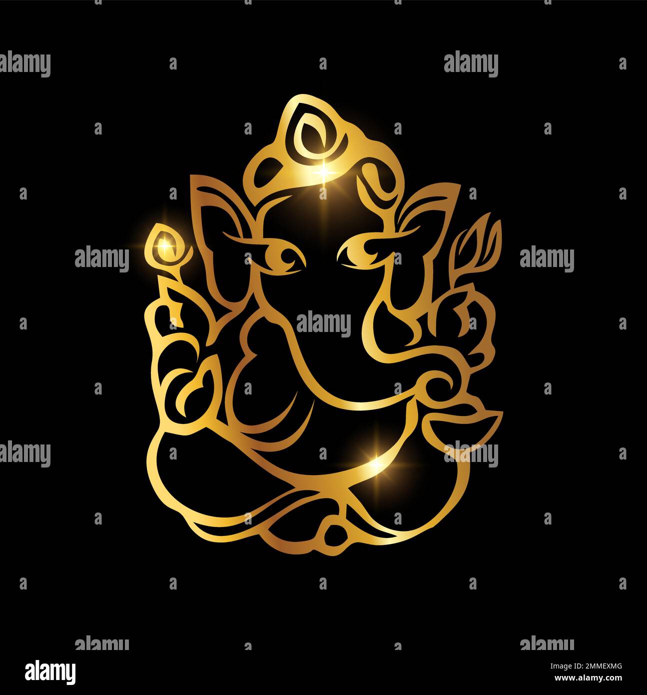 Ganesh ji icon vector vectors Stock Vector Images - Alamy