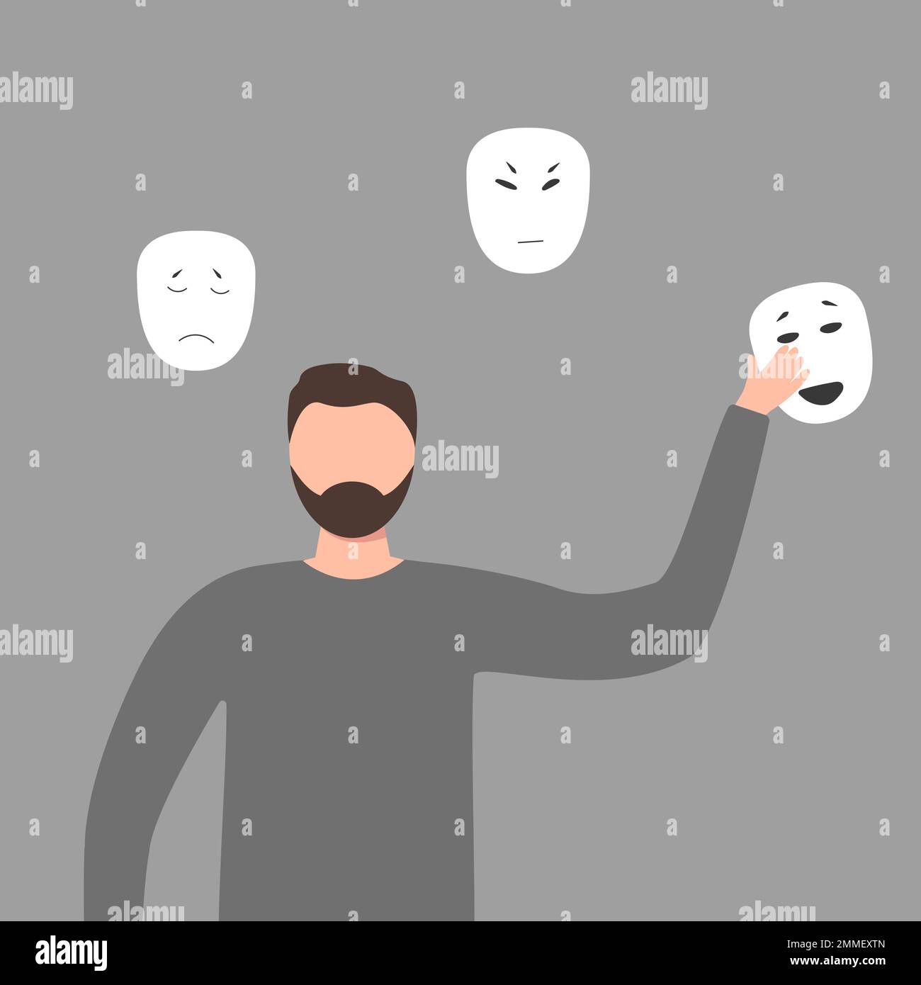 Female character Depression, stress. There is complete confusion in the ...