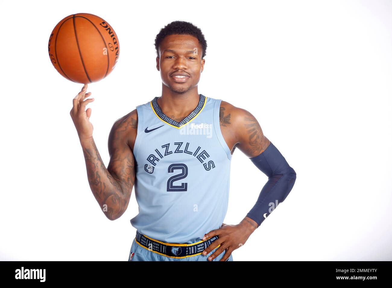 Memphis Grizzlies guard Brandon Goodwin poses during the team's NBA ...
