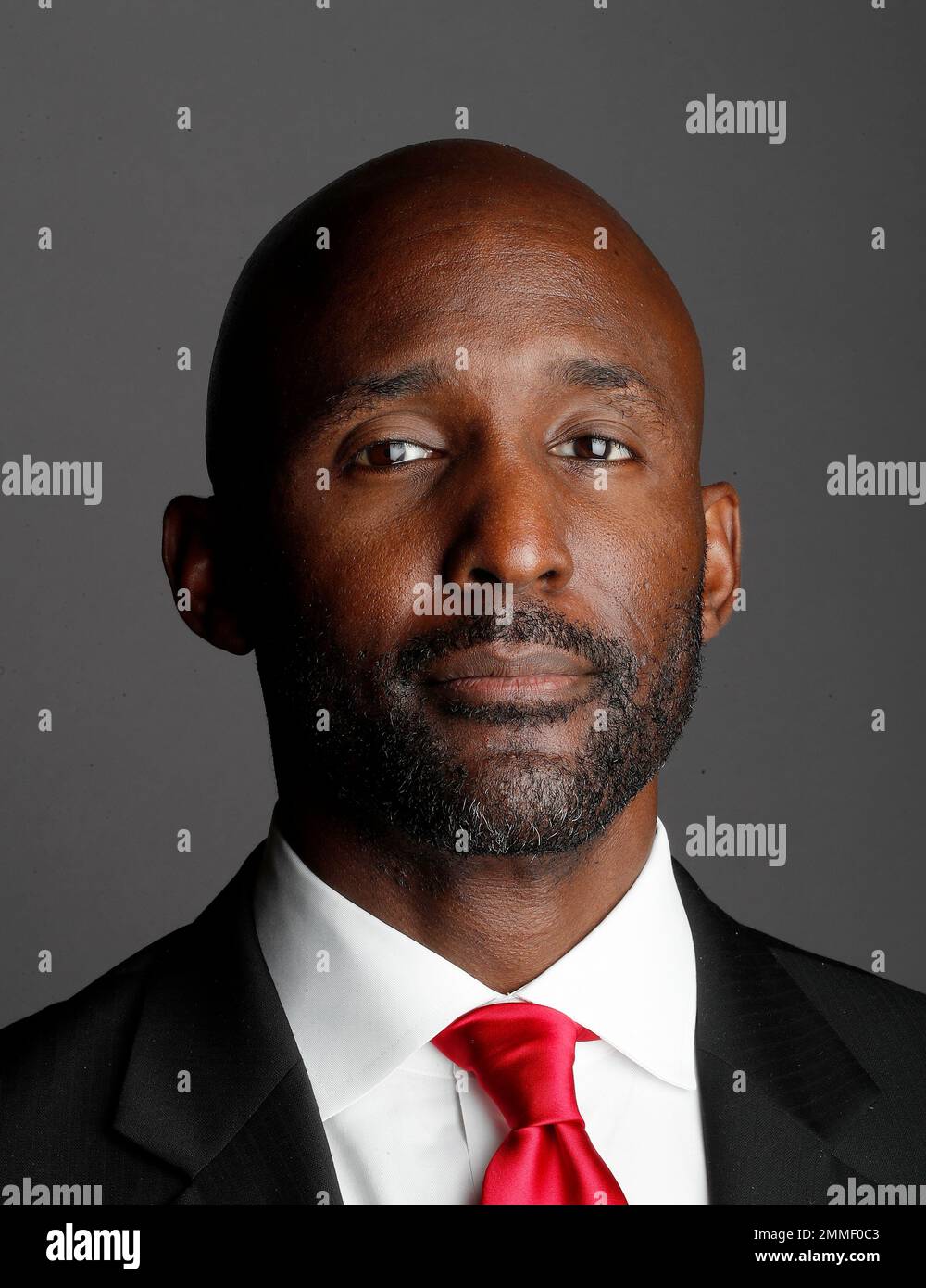 Atlanta Hawks head coach Lloyd Pierce poses for a photo during their ...