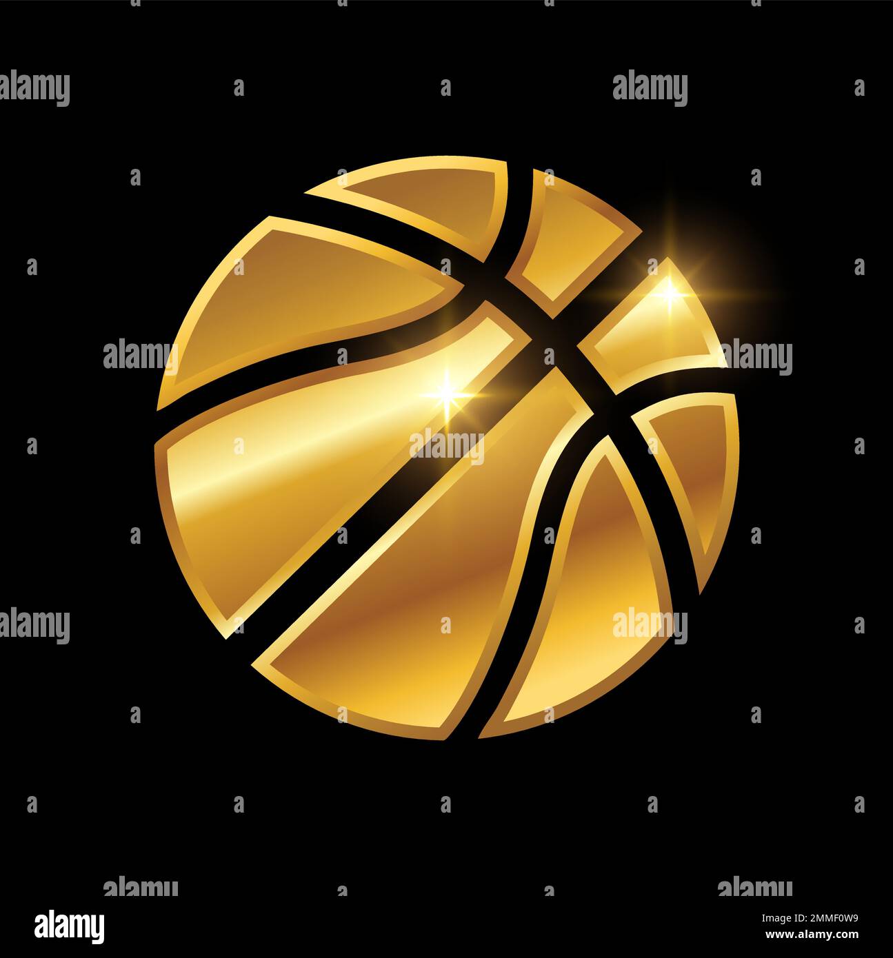 Golden basketball Stock Vector Images - Alamy