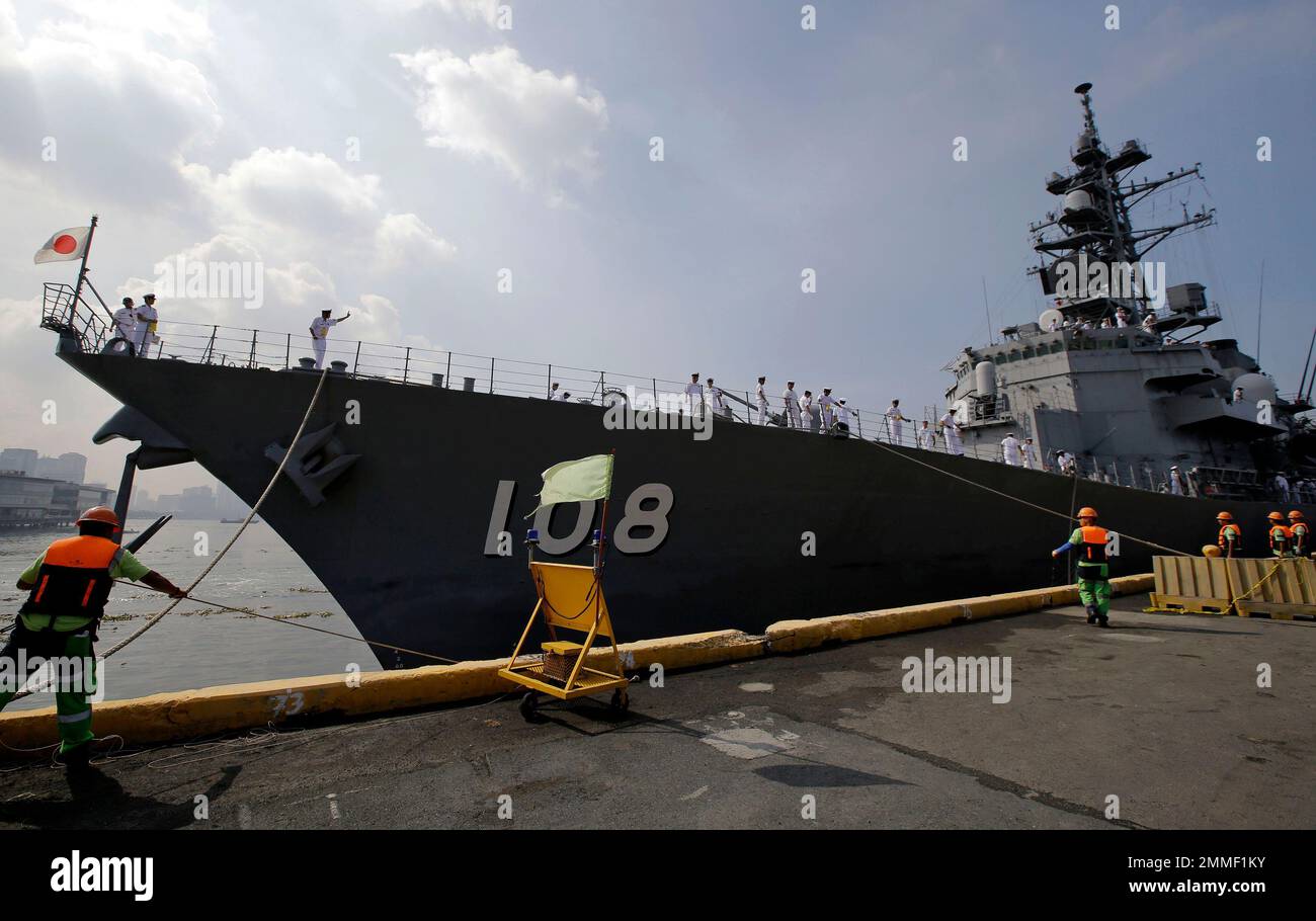 Japanese Ship Akebono (DD-108), a Murasame-class destroyer of the Japan ...