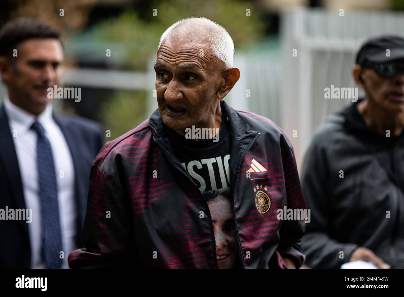 Veronica Nelson’s partner Percy Lovett arrives at the Coroners Court of ...