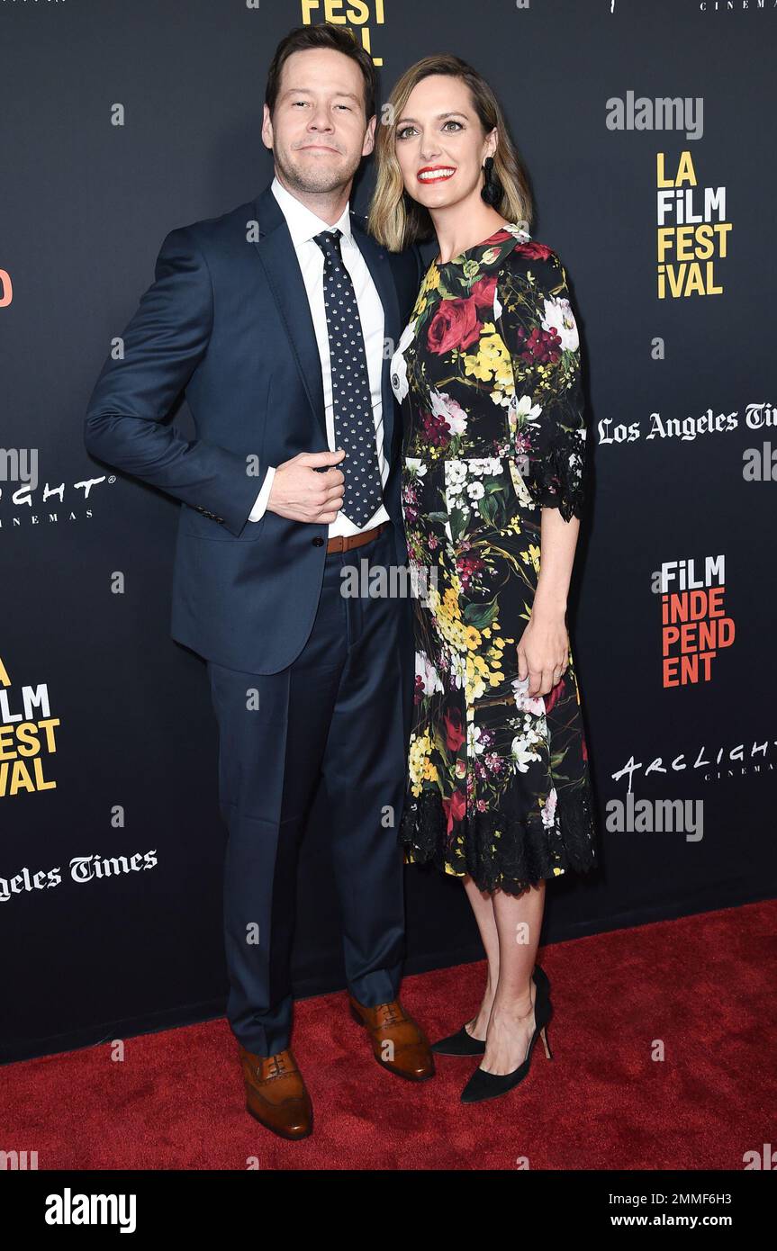 Ike Barinholtz, left, and Erica Hanson attend the world premiere of ...