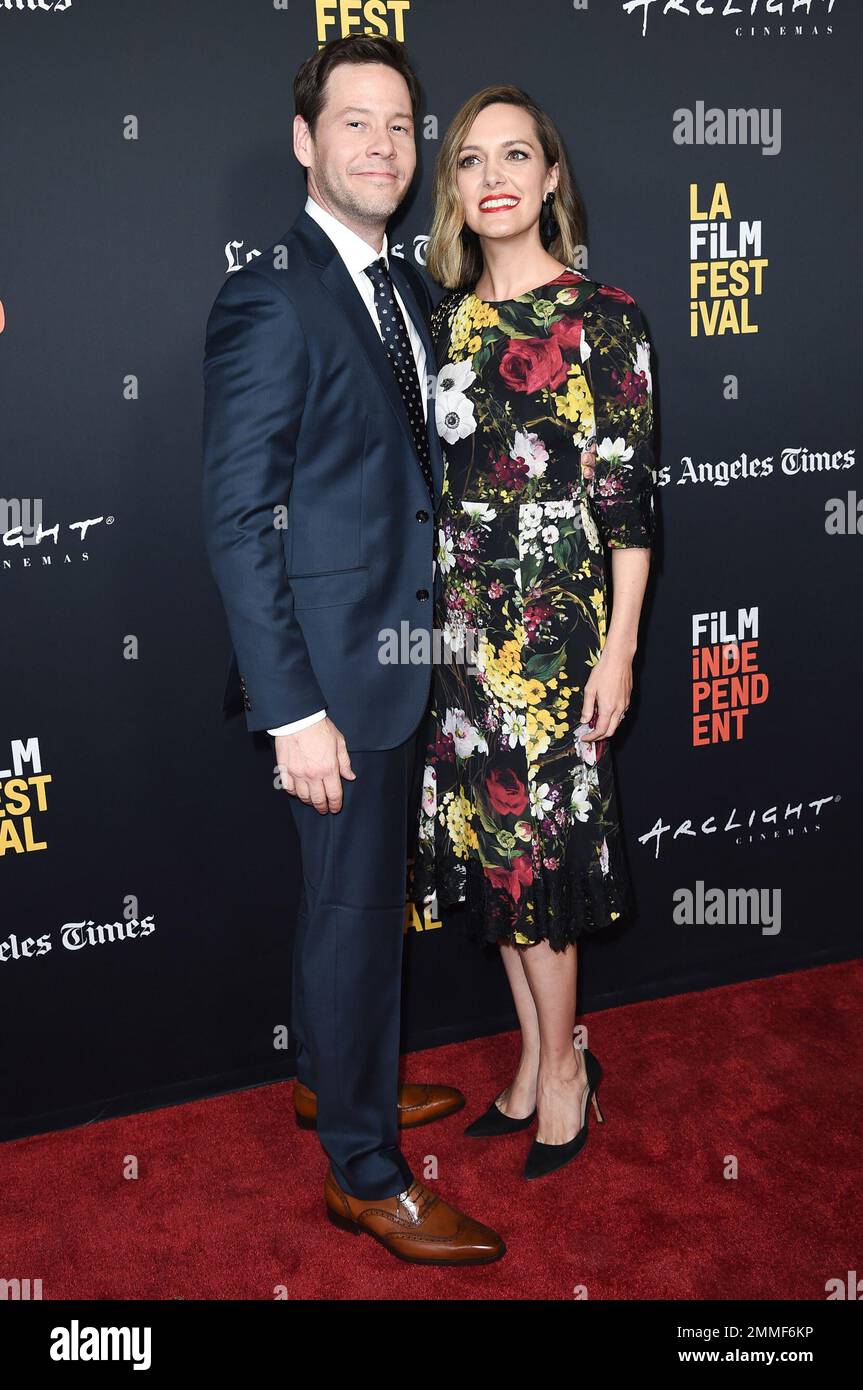 Ike Barinholtz, left, and Erica Hanson attend the world premiere of ...