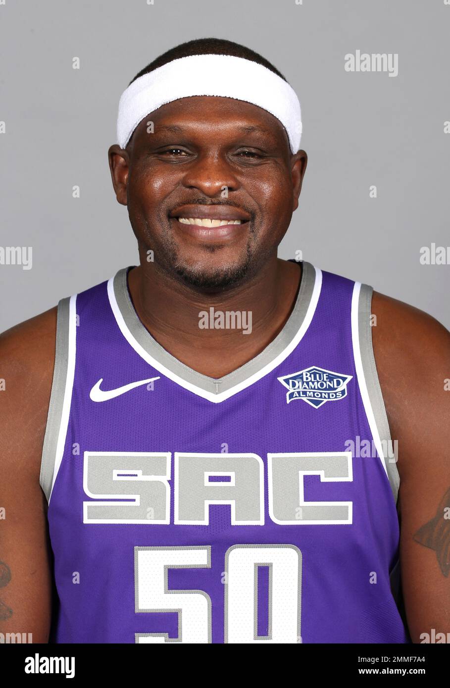 Sacramento Kings forward Zach Randolph poses for a photograph during ...