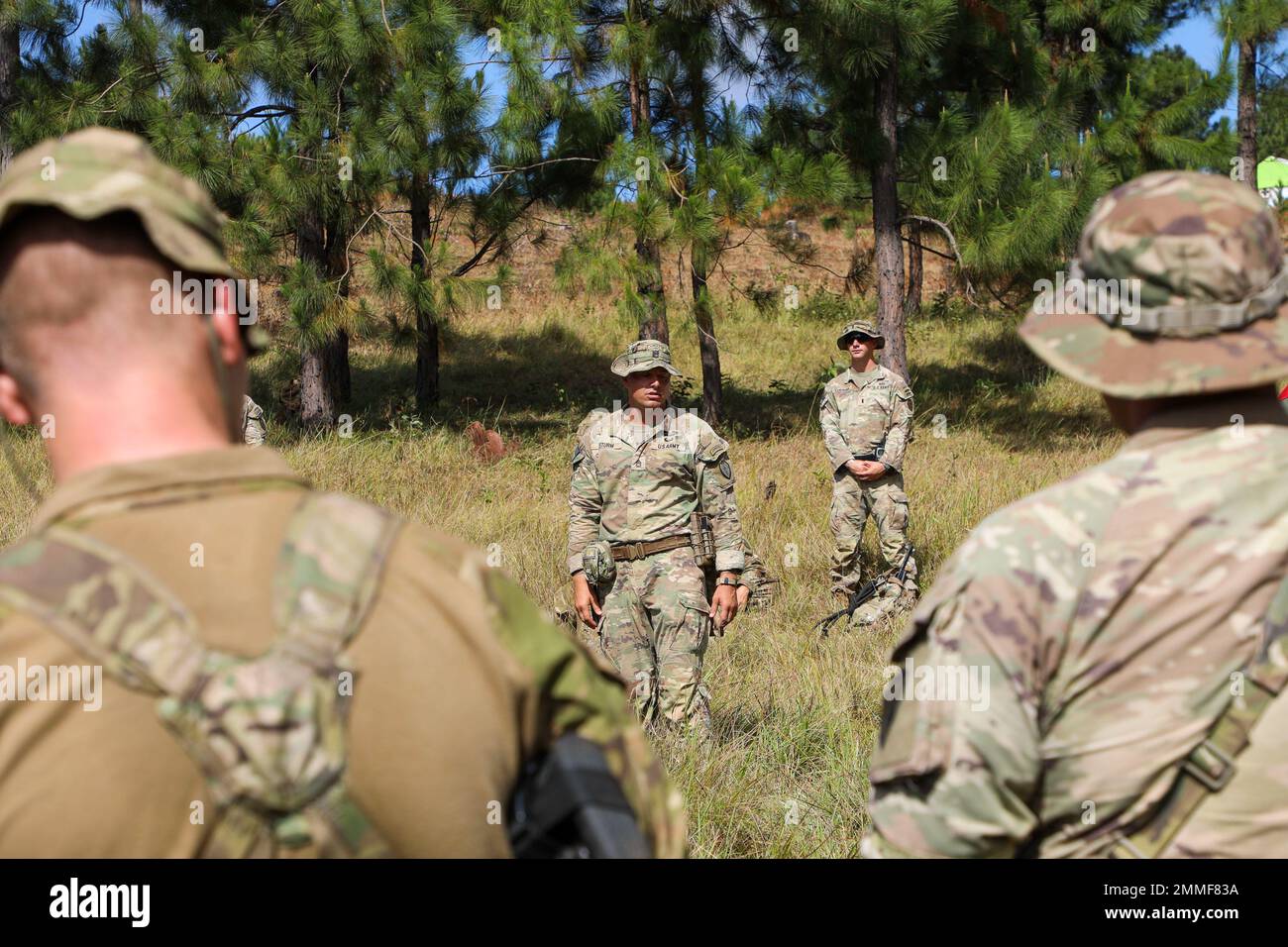 SFC Alex Sturm, a platoon sergeant assigned to B Company, 2nd Battalion ...