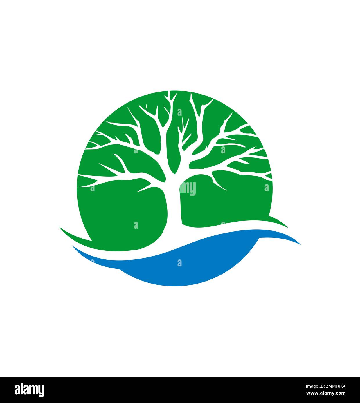 A vector Illustration of Vibrant Tree Logo Vector Sign Stock Vector ...