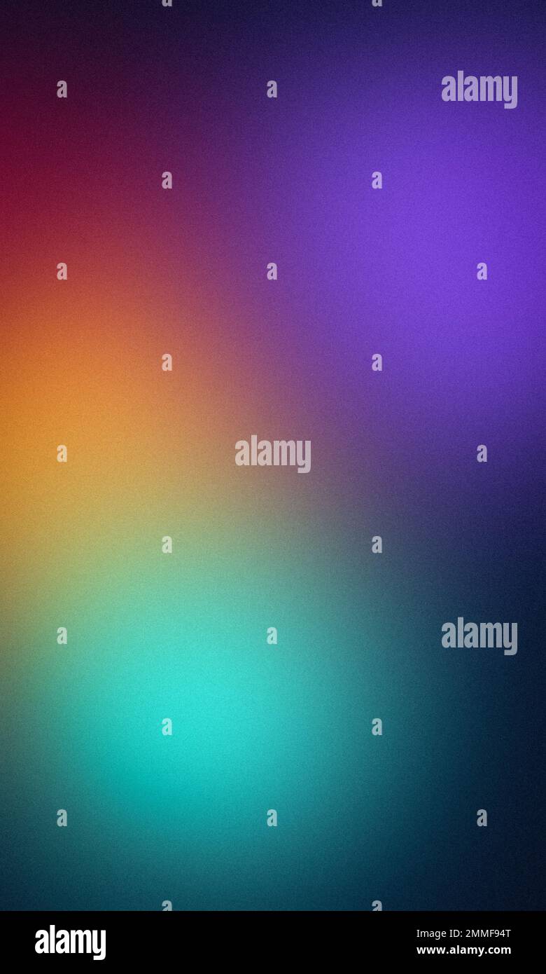 Grainy color gradient background, abstract vibrant colors, grain texture, blurred orange purple ...