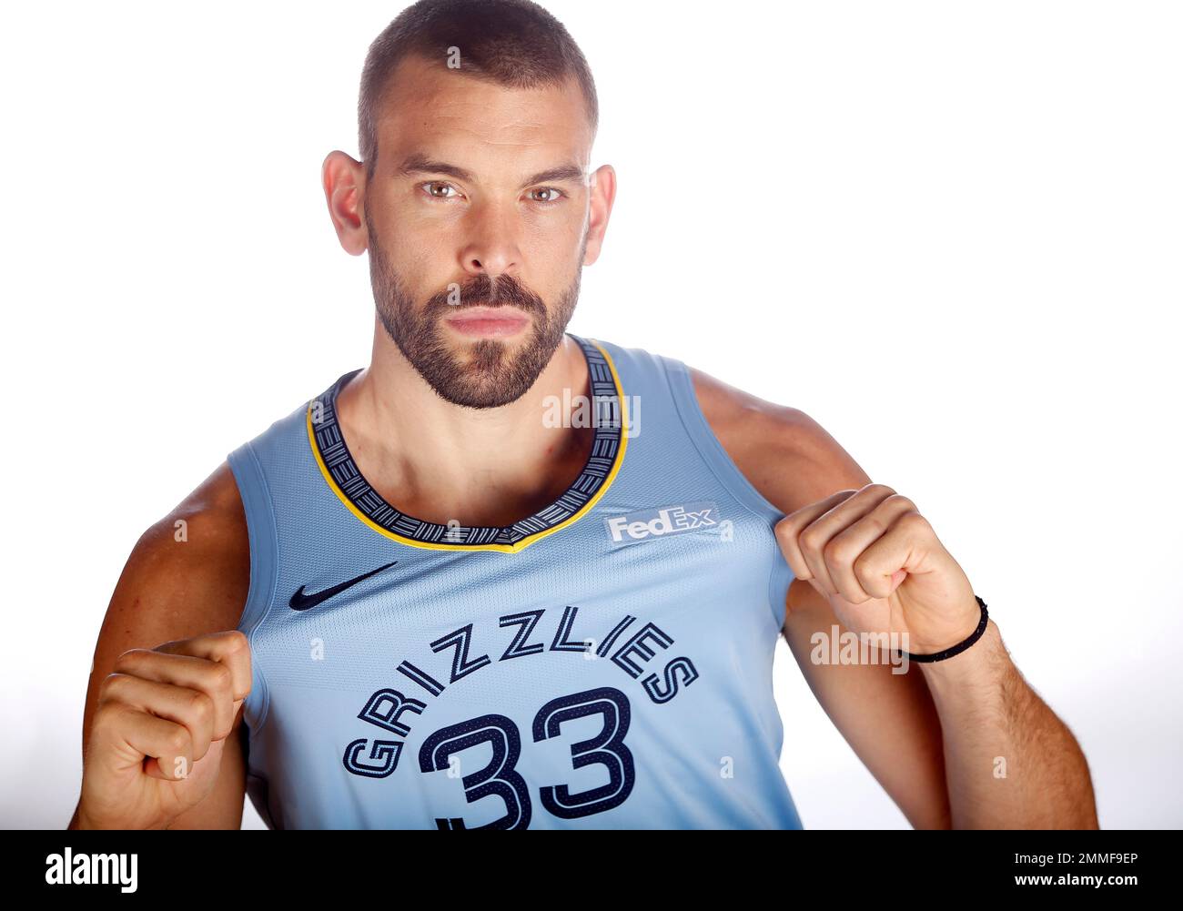 Memphis Grizzlies center Marc Gasol poses during the team's NBA ...