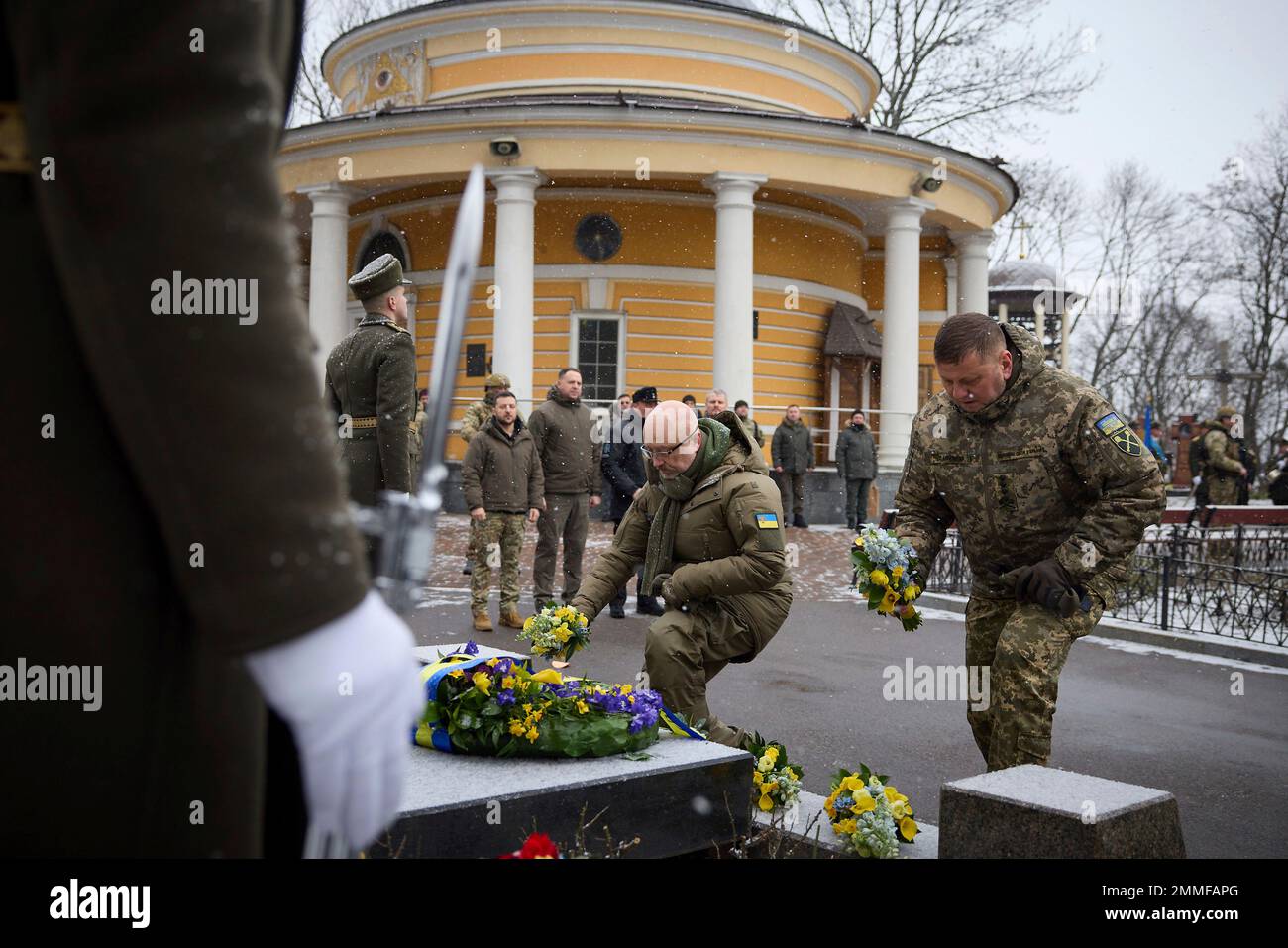 Kyiv, Ukraine. 29th Jan, 2023. Ukrainian Defense Minister Oleksiy ...