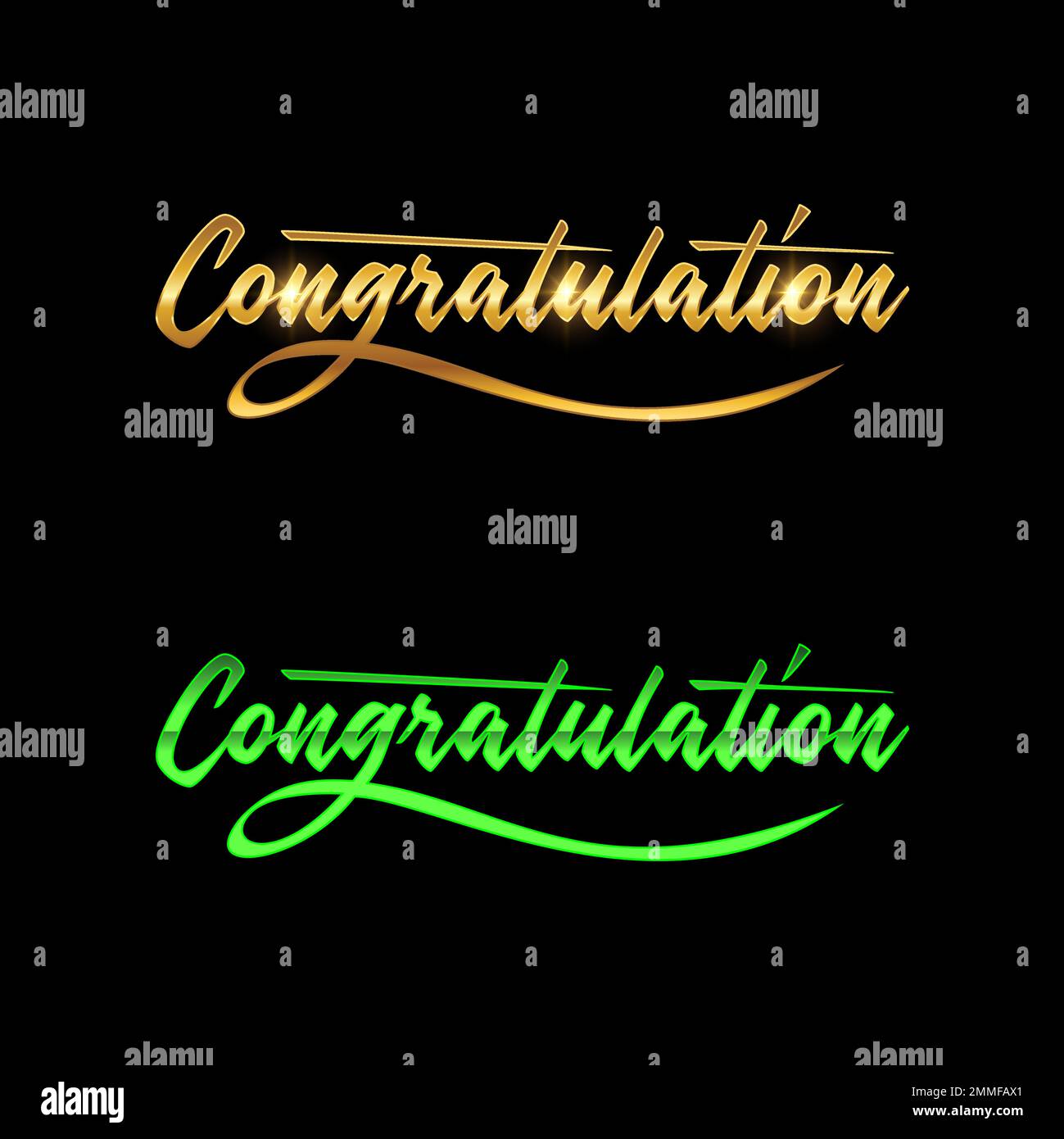 Creative Luxury Congratulation Vector Illustration in black background ...