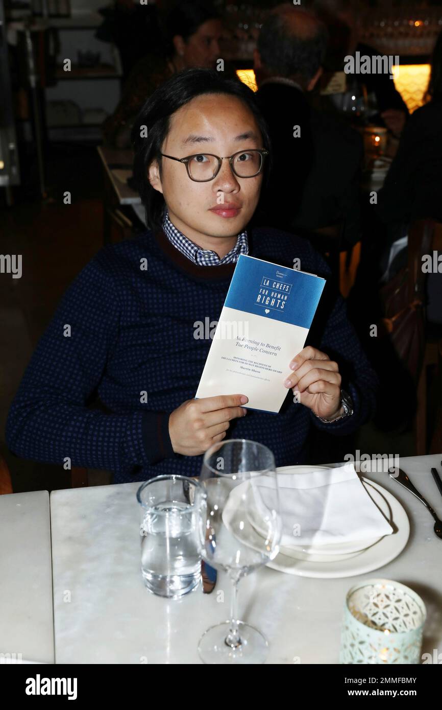 Jimmy Yang is seen at Cassia's 3rd Annual LA Chefs for Human Rights on ...