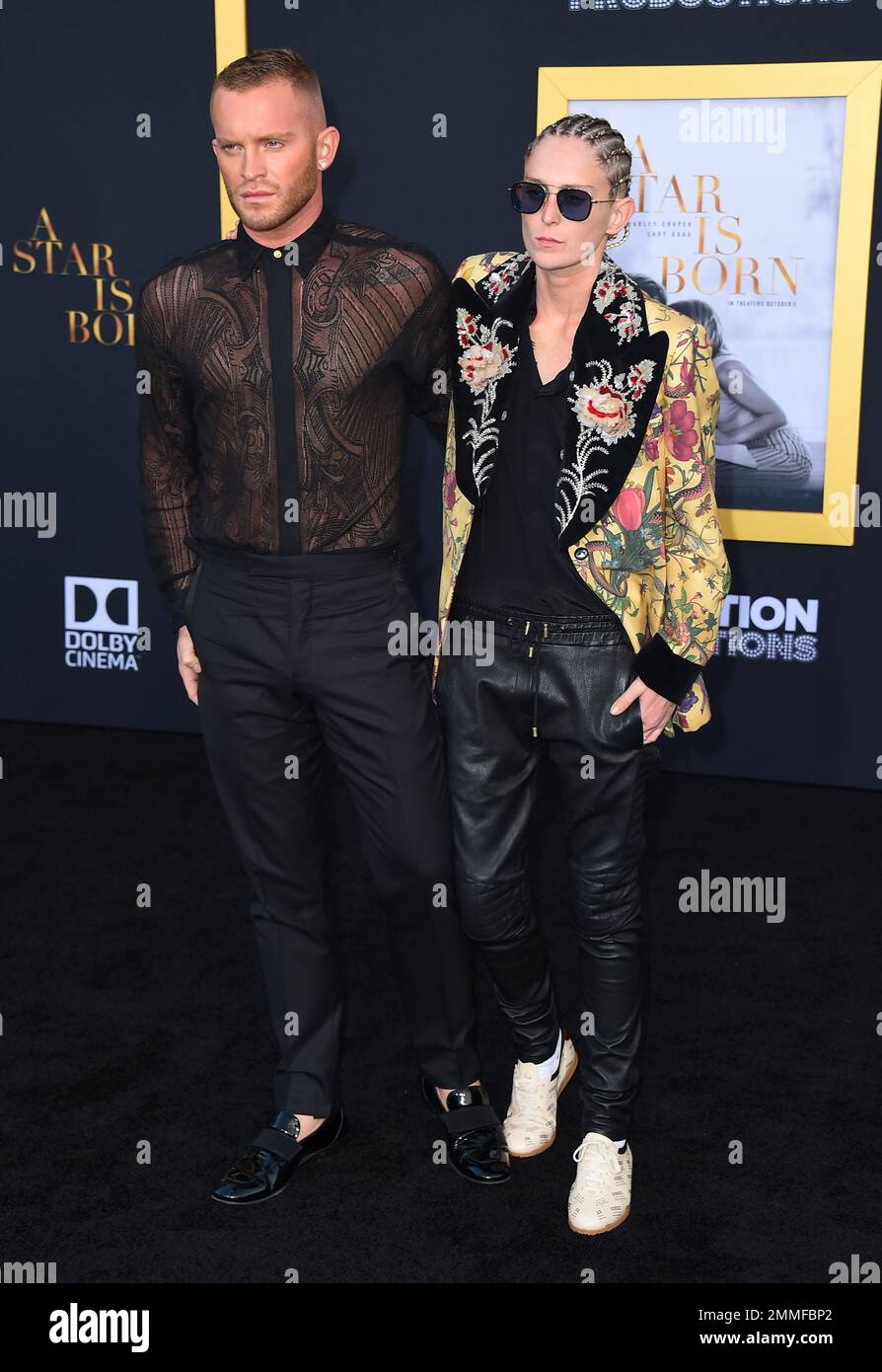 August Getty, left, and Nats Getty arrive at the Los Angeles premiere ...