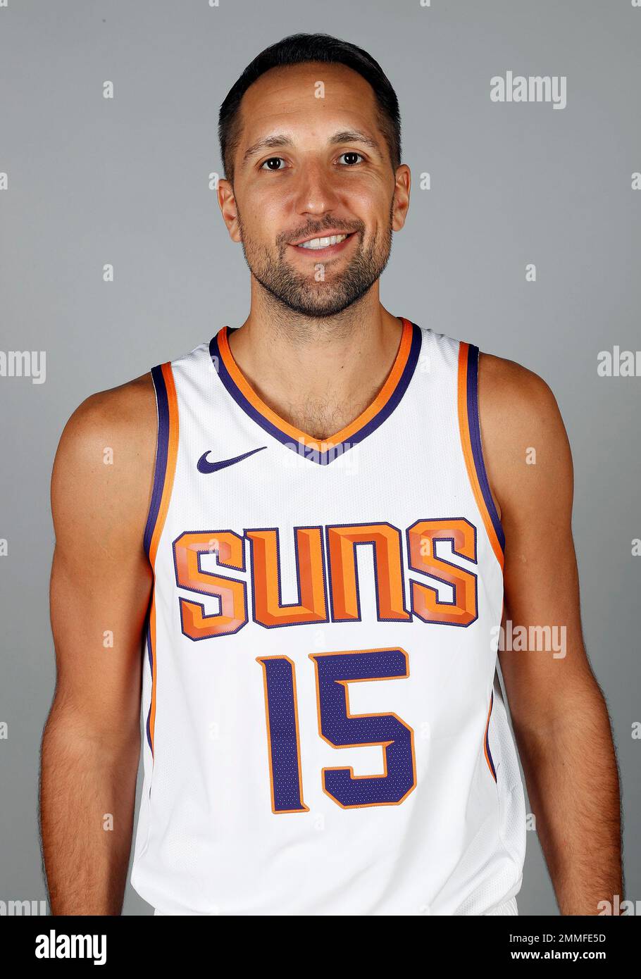 Phoenix Suns' Ryan Anderson poses for a photograph during media day at ...