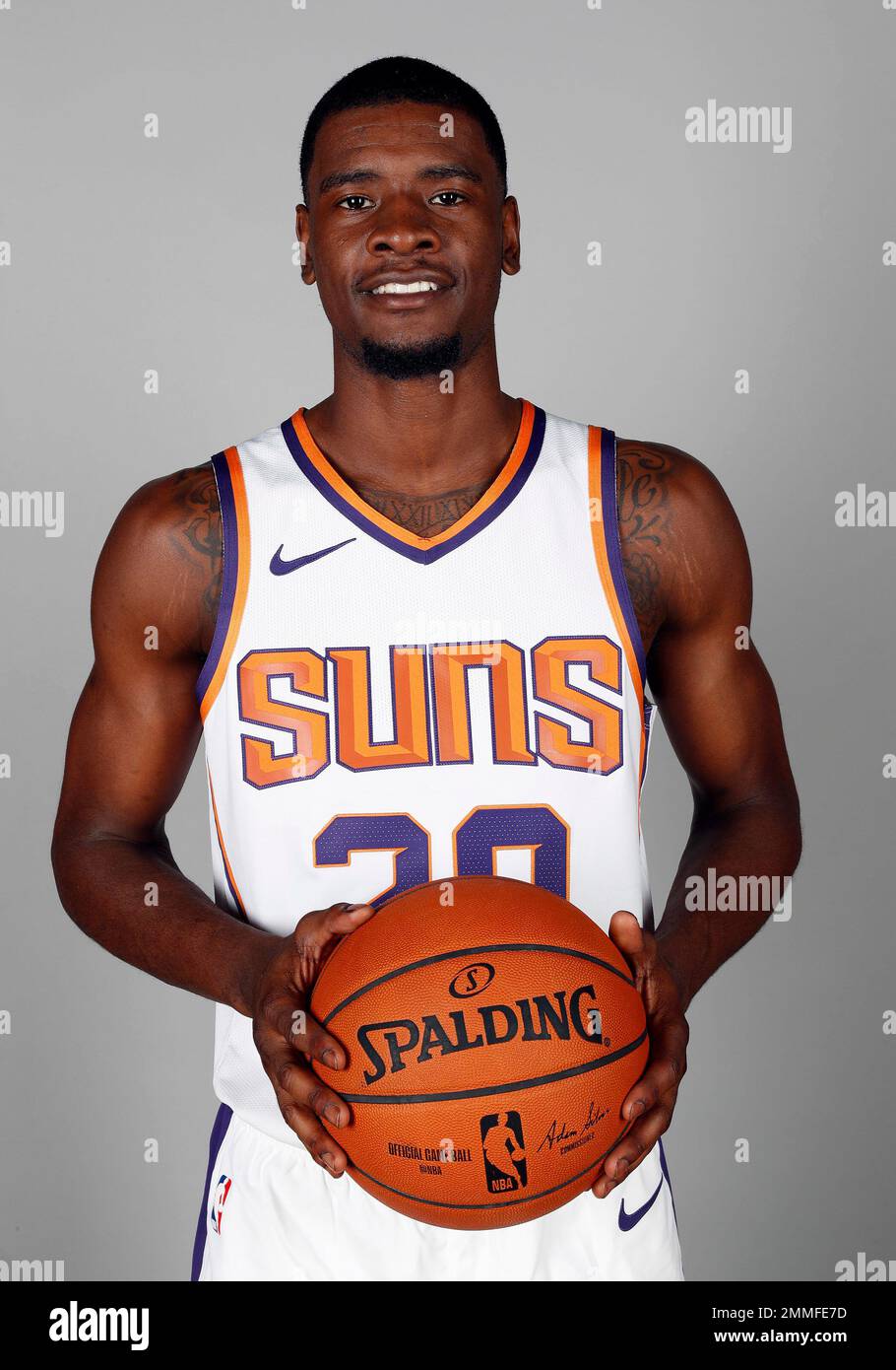 Phoenix Suns' Josh Jackson poses for a photograph during media day at ...
