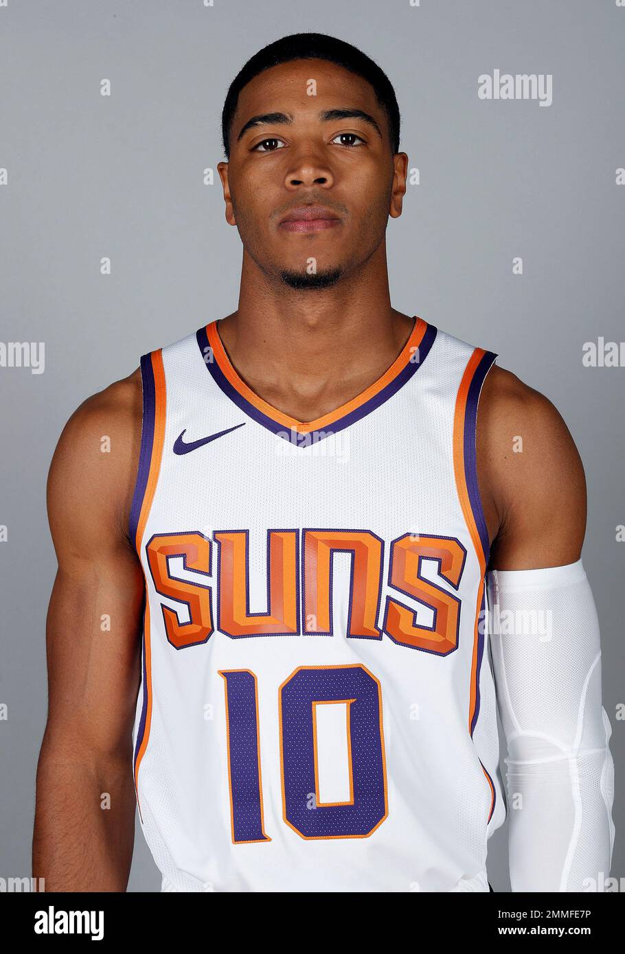 Phoenix Suns' Shaquille Harrison poses for a photograph during media ...