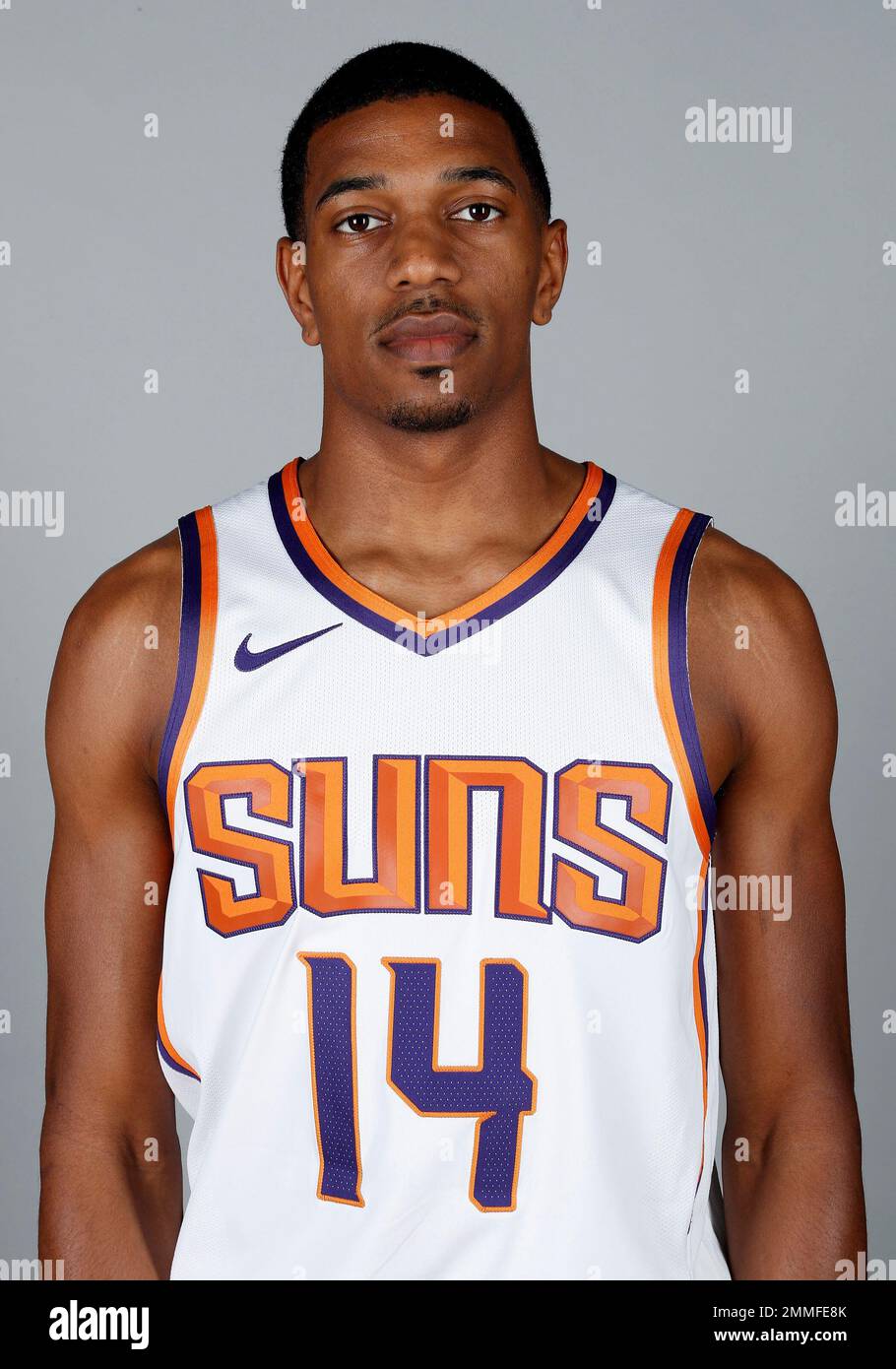 Phoenix Suns' De'Anthony Melton poses for a photograph during media day ...