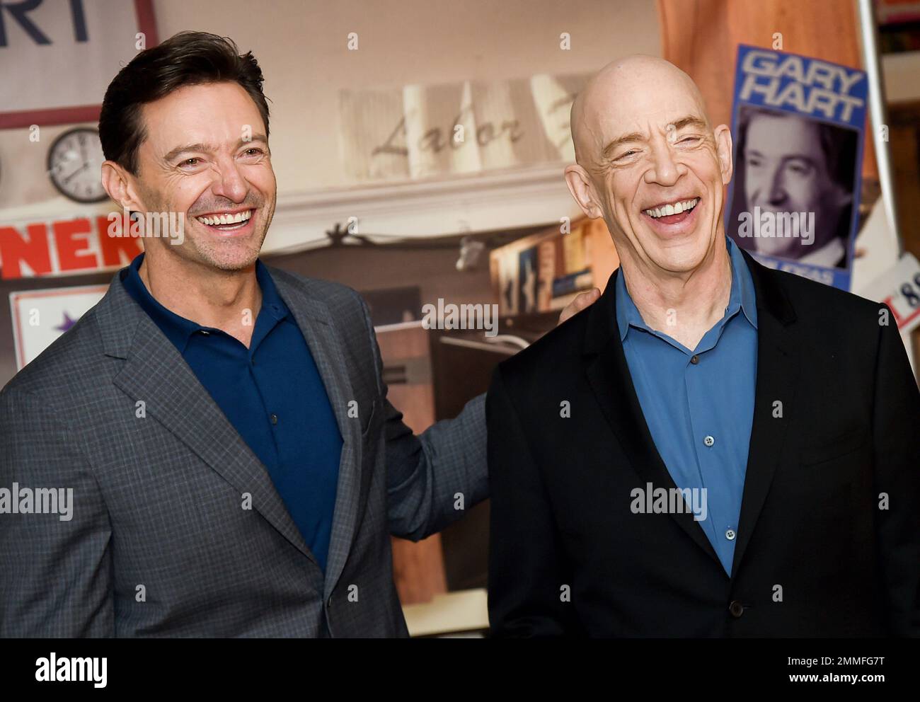 Actors Hugh Jackman, left, and J.K. Simmons appear at the "The Front ...