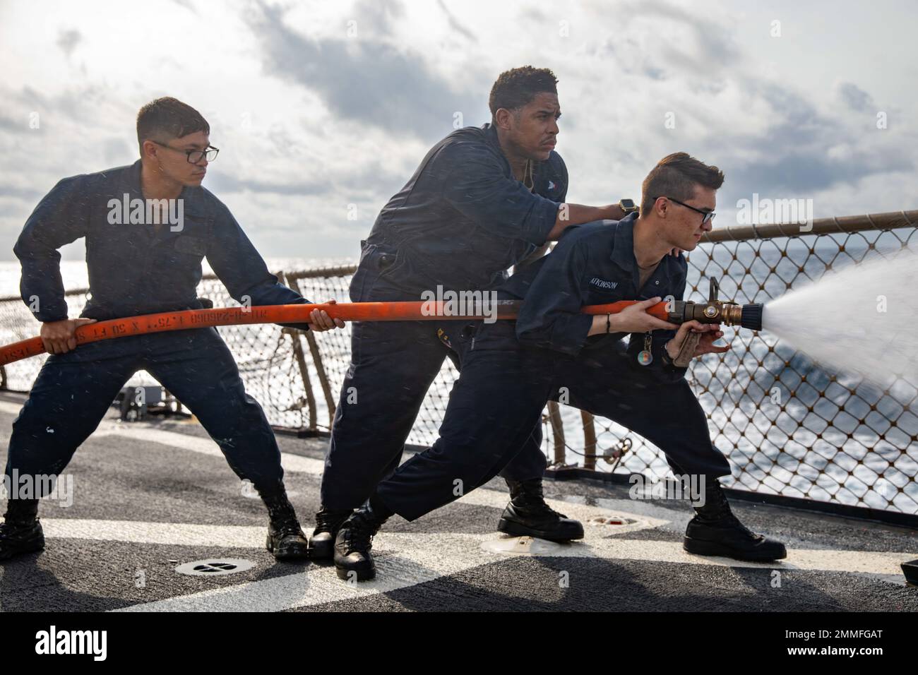 220917-N-NQ285-1482 ATLANTIC OCEAN (Sept. 17, 2022) Sailors assigned to ...