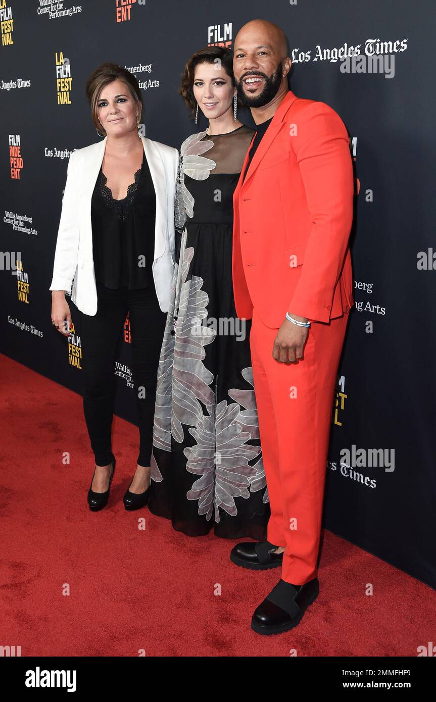 Eva Vives, from left, Mary Elizabeth Winstead and Common attend a ...