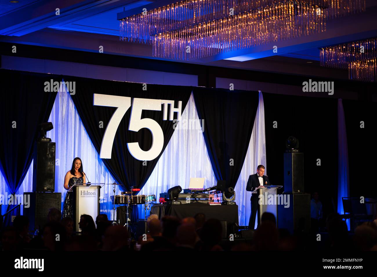 Kelly Flannery, South Tampa Chamber of Commerce CEO, left, and U.S. Air ...