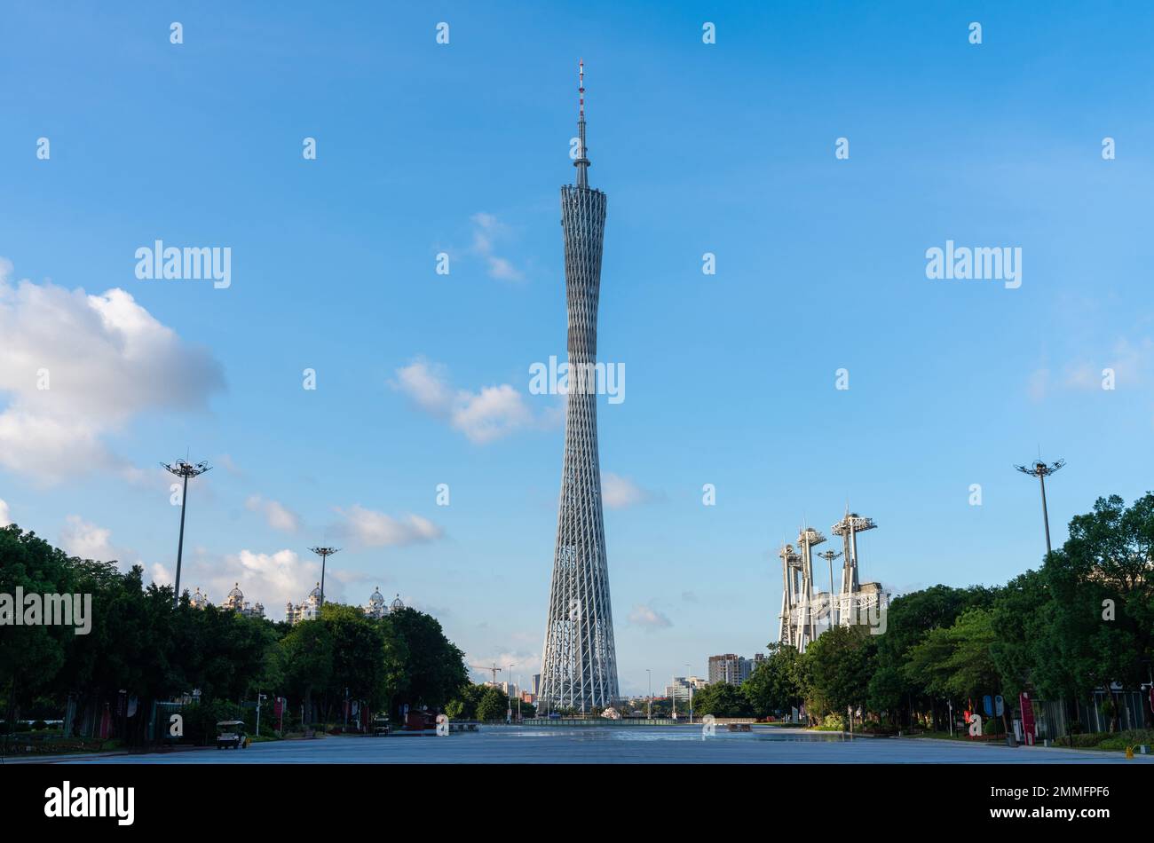 China skyscrapers and landmarks guangzhou tower hi-res stock ...