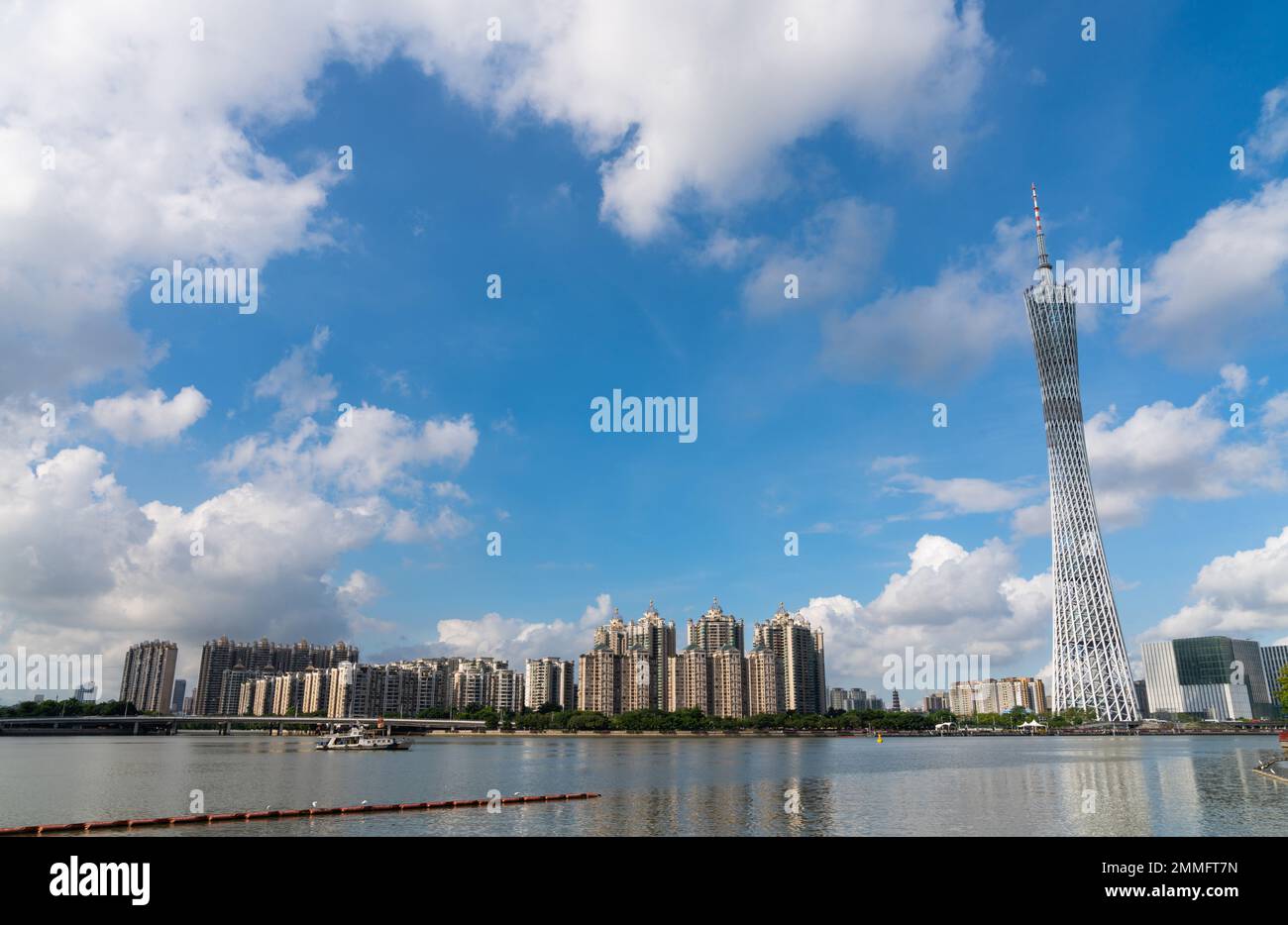 China skyscrapers and landmarks guangzhou tower hi-res stock ...